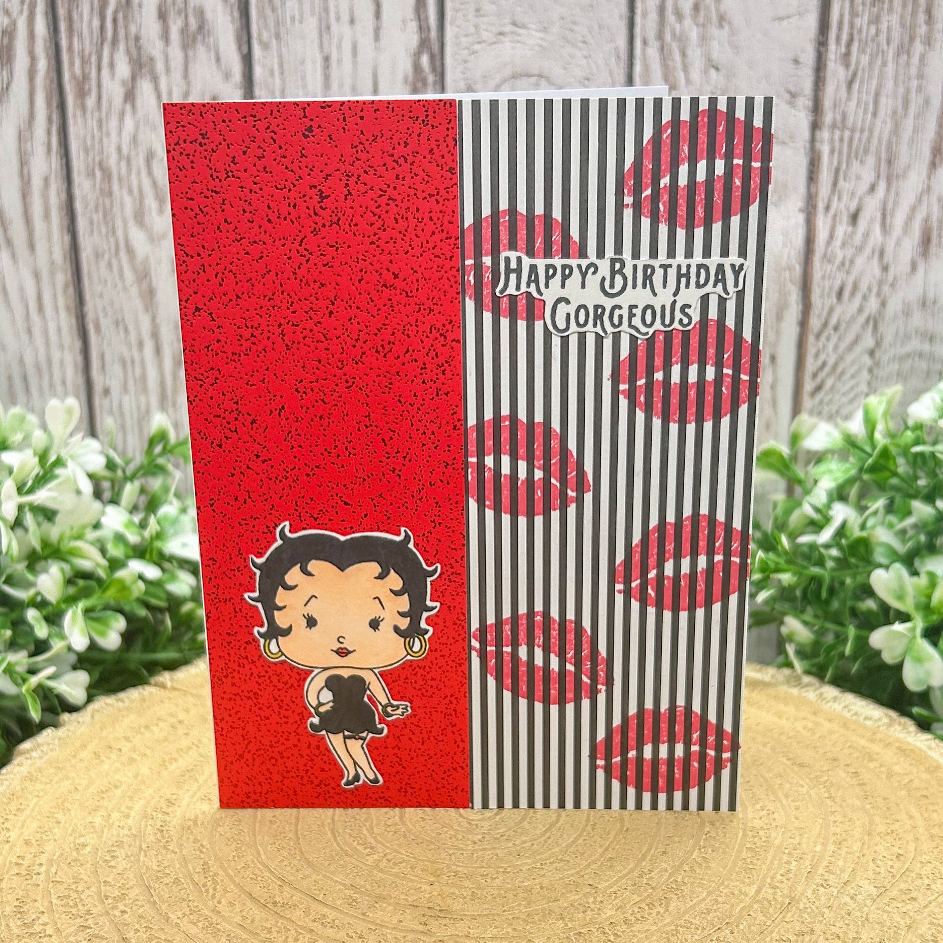 Retro Betty Handmade Character Birthday Card – Craftacular Creations